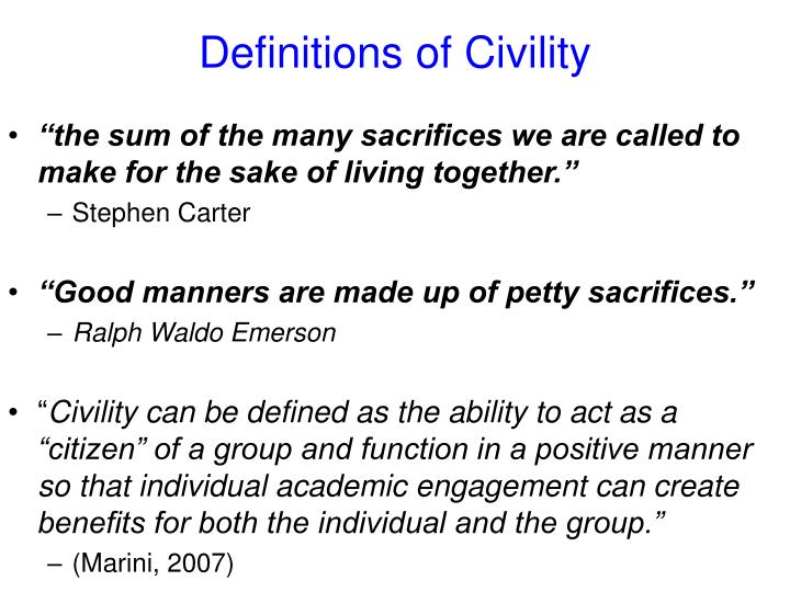 PPT - Fostering Civility in the Teaching and Learning Environment ...