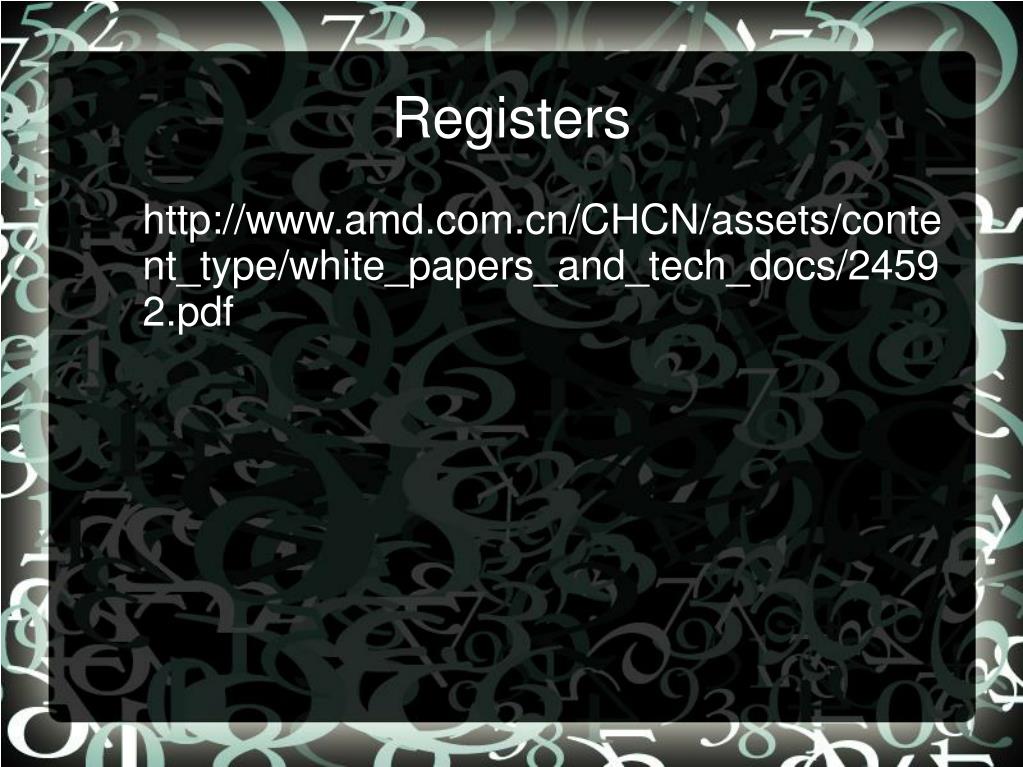 PPT - AMD Opteron - AMD64 Architecture Sean Downes PowerPoint ...