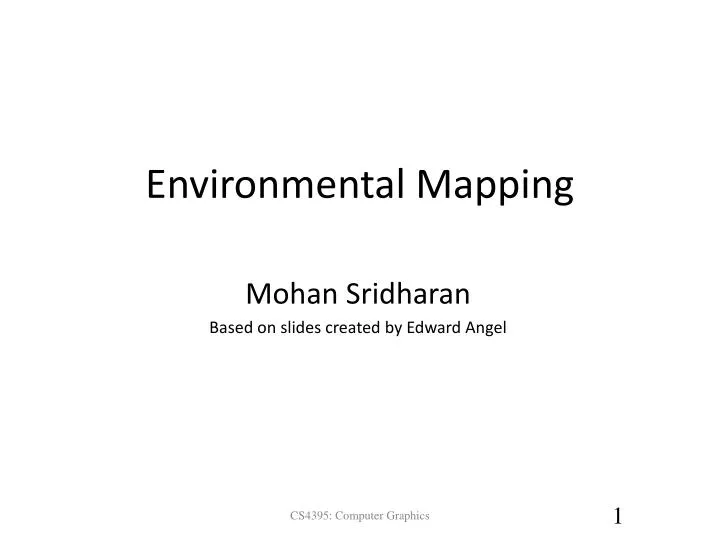 PPT - Environmental Mapping PowerPoint Presentation, free download - ID ...