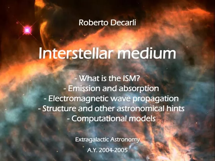PPT - Interstellar medium PowerPoint Presentation, free download - ID ...