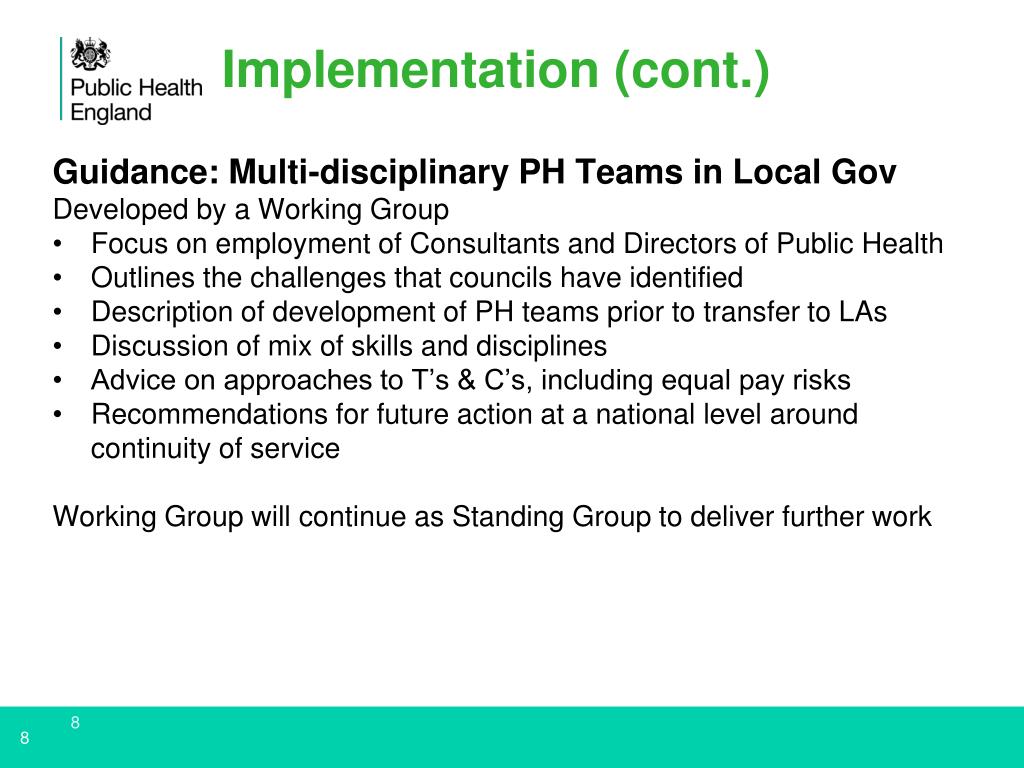 PPT - Healthy Lives, Healthy People: a Public Health Workforce Strategy ...