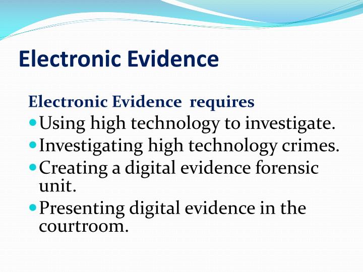 PPT - Procedures for handling Electronic Evidence PowerPoint ...