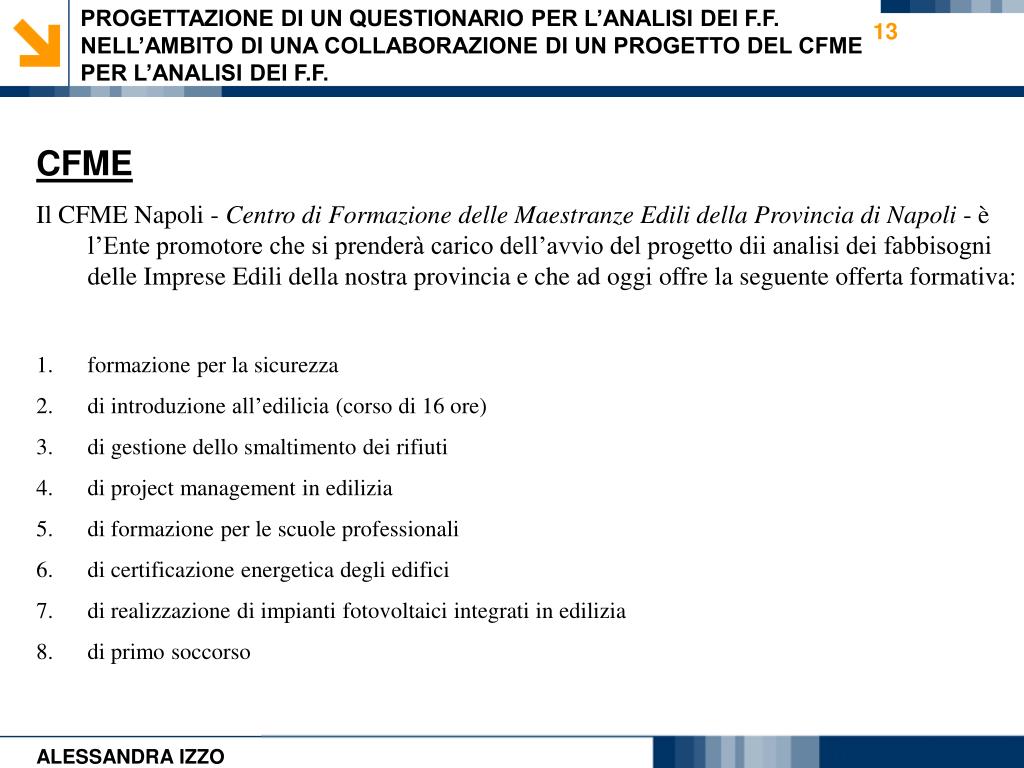 PPT - ANALISI DEI FABBISOGNI FORMATIVI NEL SETTORE DELL’EDILIZIA Prof ...