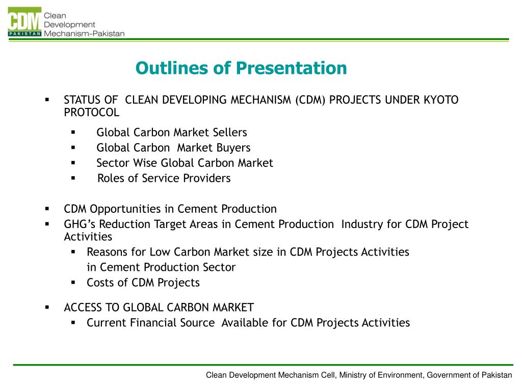PPT - Global Carbon Market and CDM Potential in Cement Production ...