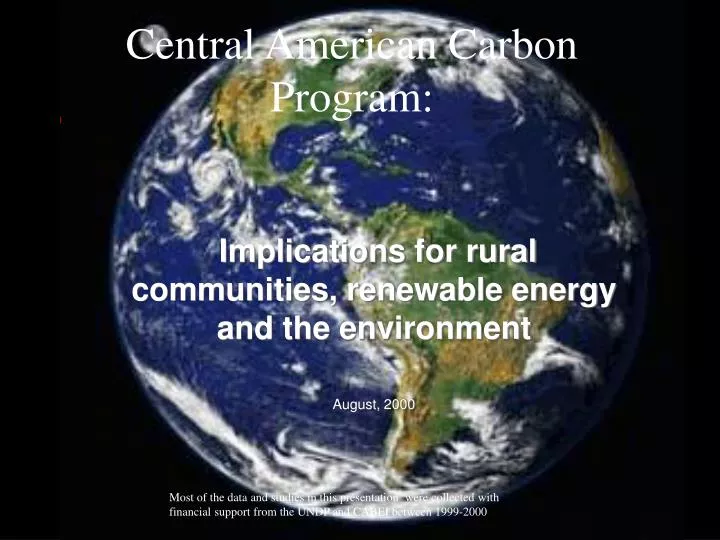 PPT - Central American Carbon Program: PowerPoint Presentation, free ...