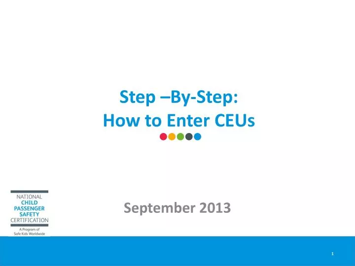 PPT - Step –By-Step: How to Enter CEUs PowerPoint Presentation, free ...