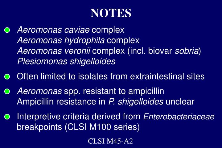 PPT - Using CLSI M45-A2 for Antimicrobial Susceptibility Testing of ...