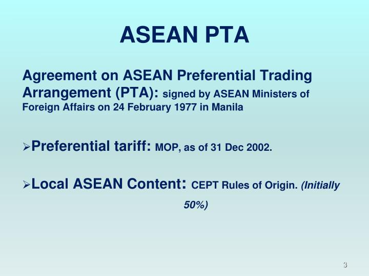PPT - ASEAN Free Trade Area (AFTA) A General Overview Jakarta, 10 March ...