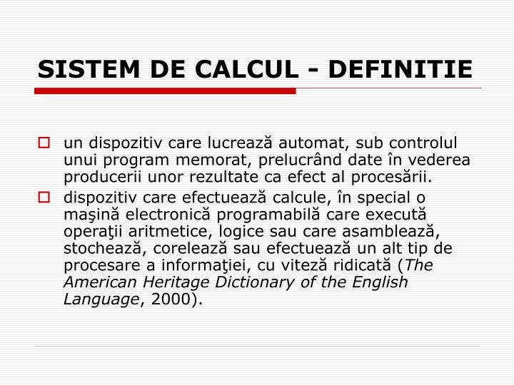 PPT - ARHITECTURA SISTEMELOR DE CALCUL PowerPoint Presentation - ID:3752796