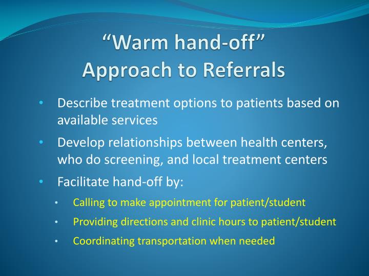 PPT - Integrating Care through the Use of Screening and Brief ...