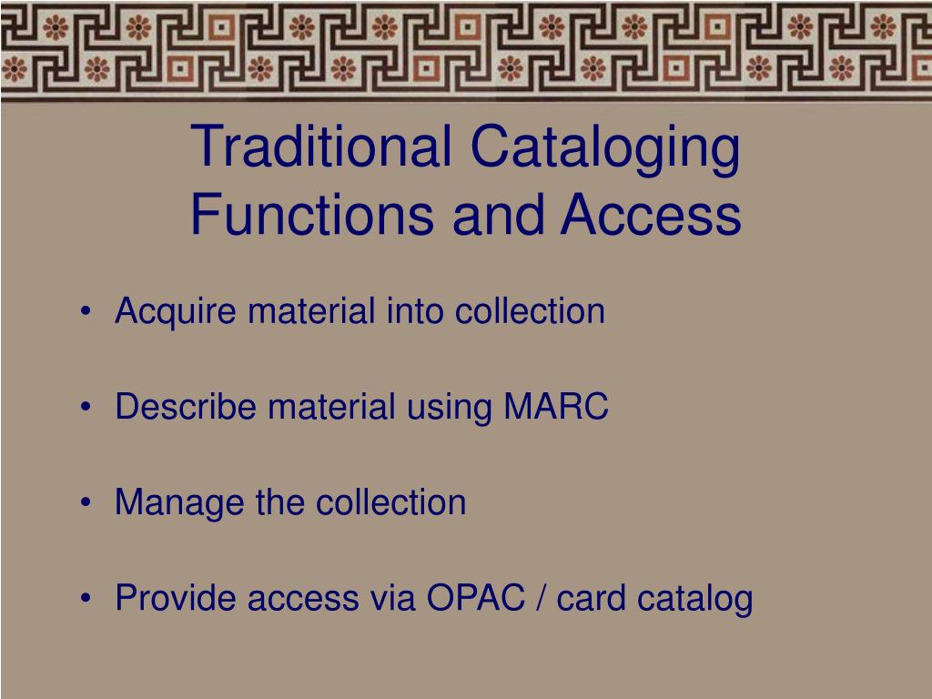 PPT - Cataloging and Processing New Media PowerPoint Presentation, free ...