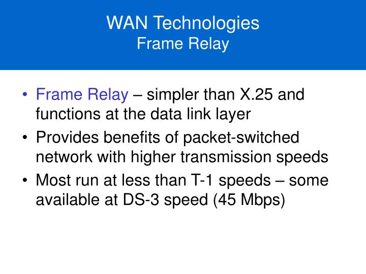 PPT - WAN Technologies Overview PowerPoint Presentation - ID:3753665