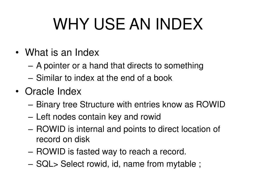 PPT Oracle SQL Tuning PowerPoint Presentation Free Download ID 3755215