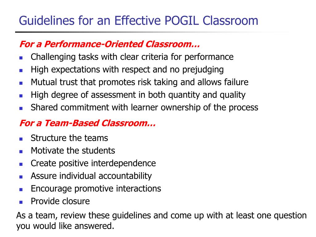 PPT - POGIL: Process-Oriented Guided Inquiry Learning PowerPoint ... PPT - POGIL: Process-Oriented Guided Inquiry Learning PowerPoint ...