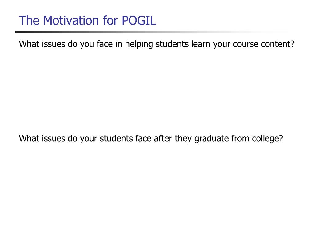 PPT - POGIL: Process-Oriented Guided Inquiry Learning PowerPoint ... PPT - POGIL: Process-Oriented Guided Inquiry Learning PowerPoint ...