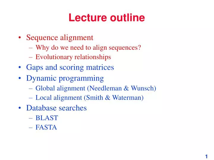 PPT - Lecture outline PowerPoint Presentation, free download - ID:3755906