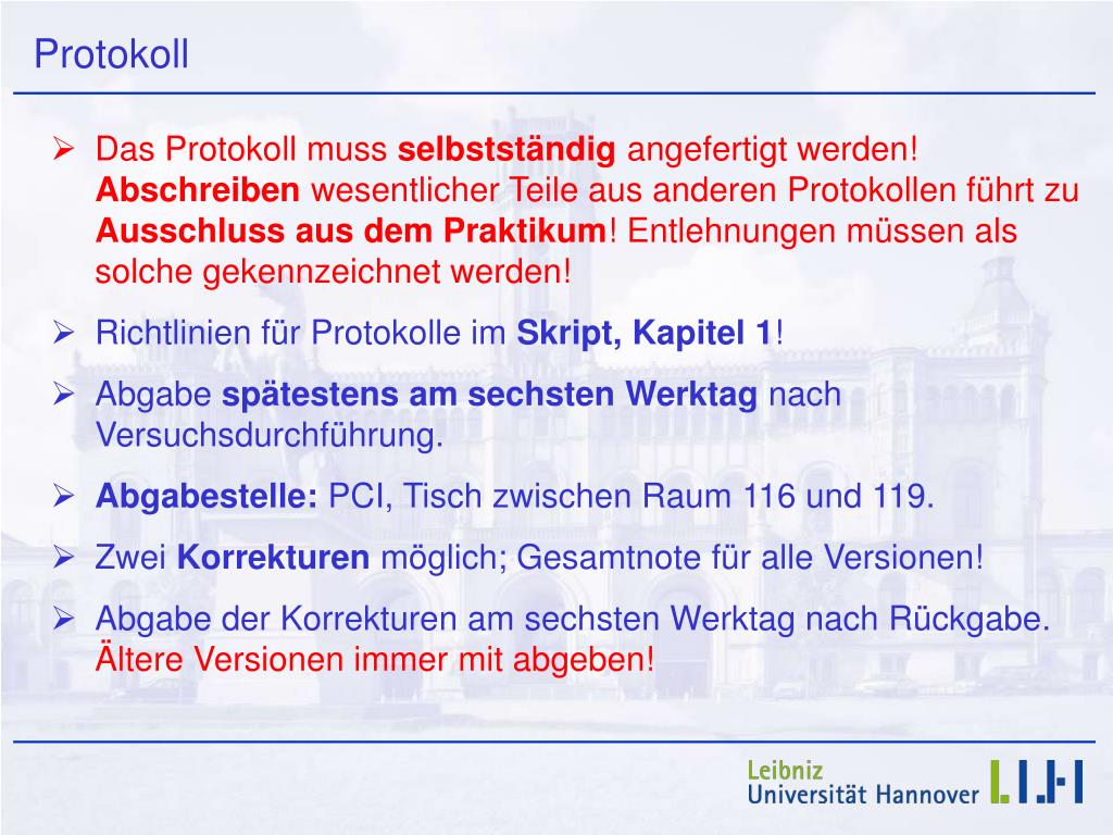 PPT - Physikalisch Chemisches Praktikum II SS 2011 PowerPoint ... PPT - Physikalisch Chemisches Praktikum II SS 2011 PowerPoint ...