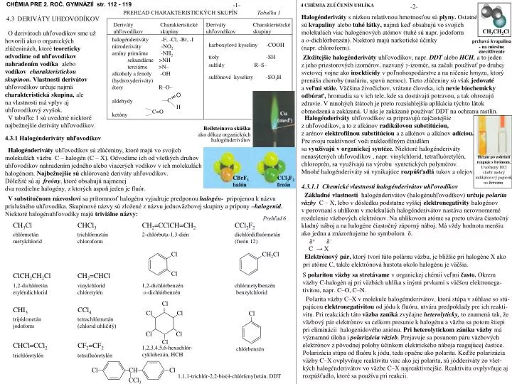 PPT - 4.3 DERIVÁTY UHĽOVODÍKOV PowerPoint Presentation, free download ...