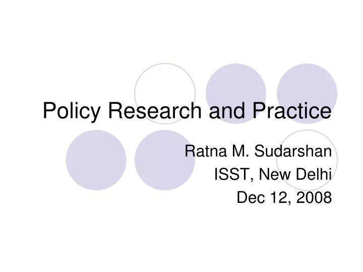 PPT - Policy Research and Practice PowerPoint Presentation, free ...