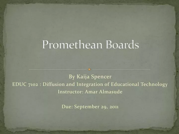 PPT - Promethean Boards PowerPoint Presentation, free download - ID:3758687