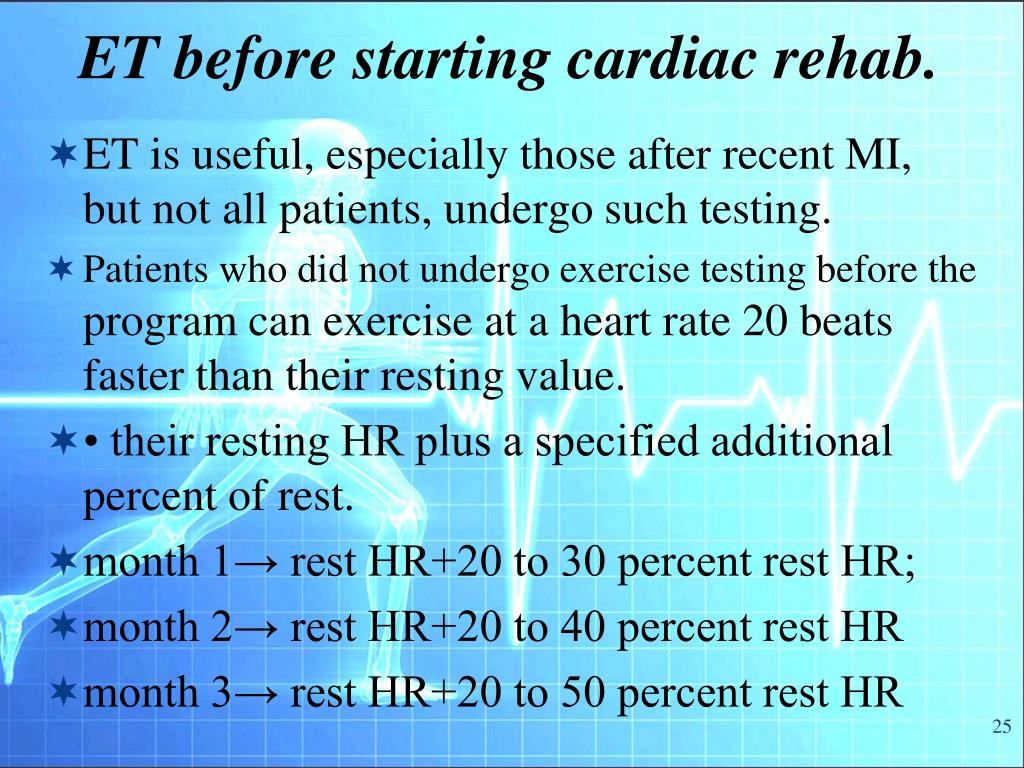 Ppt Cardiac Rehabilitation Powerpoint Presentation Free Download