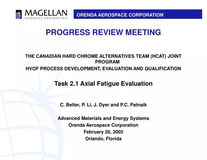 PPT - PROGRESS REVIEW MEETING PowerPoint Presentation, free download ...