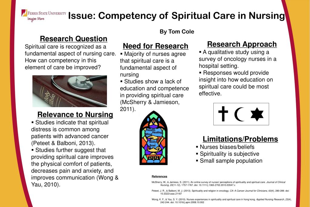 PPT - Issue: Competency of Spiritual Care in Nursing By Tom Cole ...