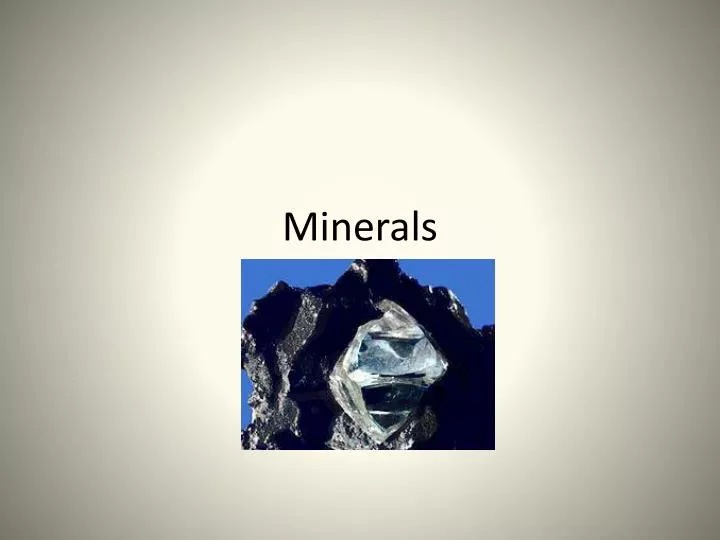 PPT - Minerals PowerPoint Presentation, free download - ID:3760331