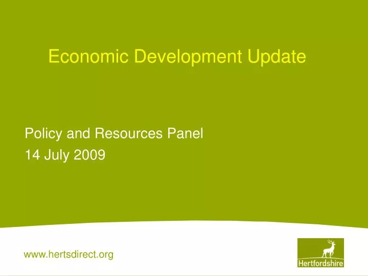 PPT - Economic Development Update PowerPoint Presentation, free ...