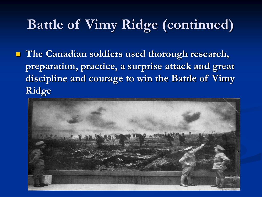 PPT - World War I Battles Involving Canadian Soldiers PowerPoint ...