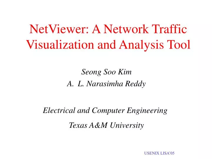 PPT - NetViewer: A Network Traffic Visualization and Analysis Tool PowerPoint Presentation - ID ...