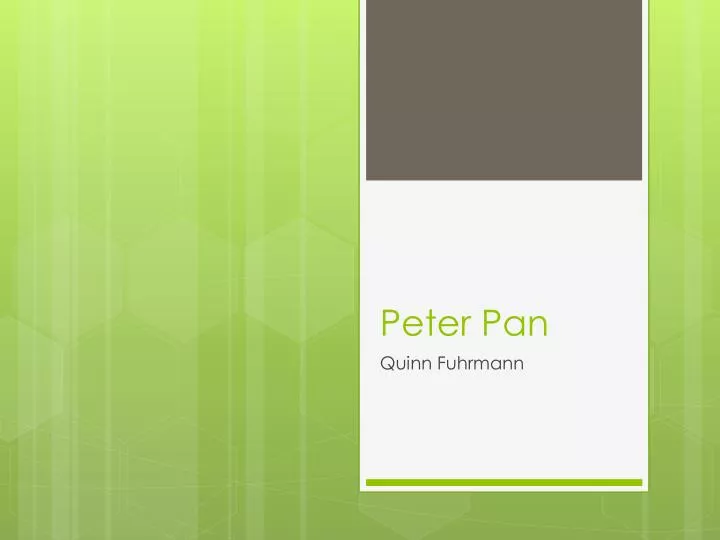 PPT - Peter Pan PowerPoint Presentation, free download - ID:3762458