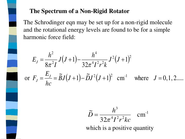 PPT - Rotational Spectroscopy PowerPoint Presentation - ID:3762624