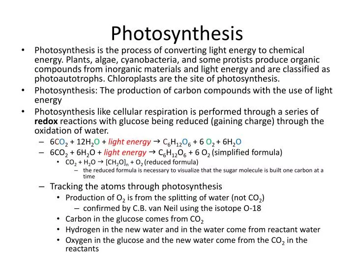 PPT - Photosynthesis PowerPoint Presentation, free download - ID:3762966