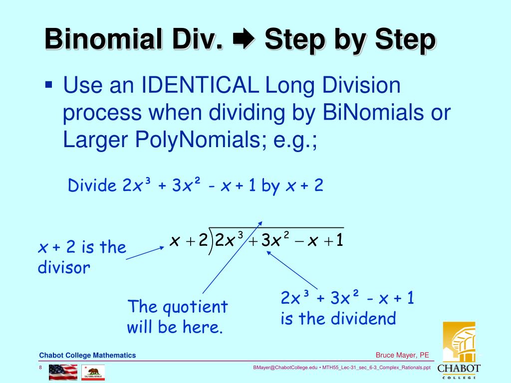 PPT - Polynomial Division Techniques for Math Students PowerPoint ...