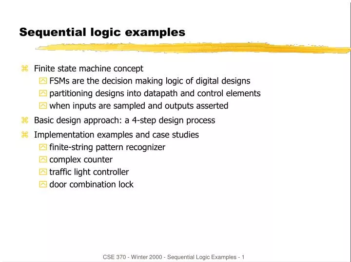 PPT Sequential Logic Examples PowerPoint Presentation Free Download 