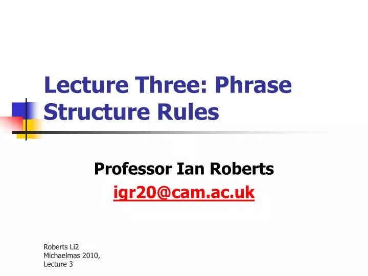ppt-lecture-three-phrase-structure-rules-powerpoint-presentation