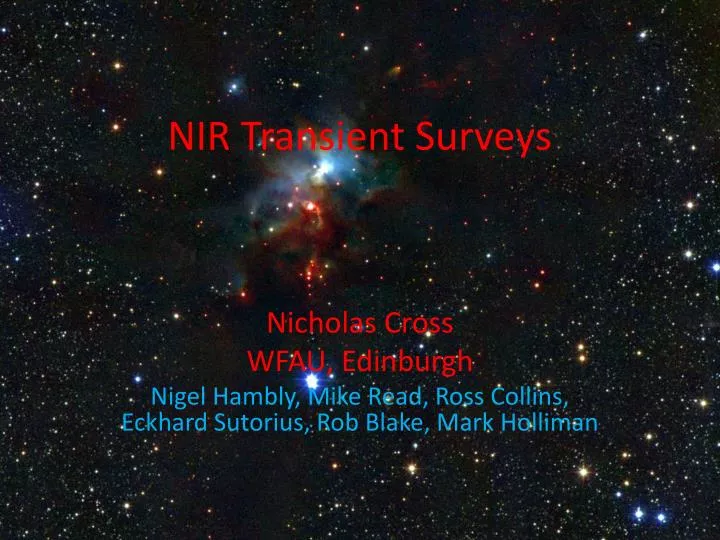 PPT - NIR Transient Surveys PowerPoint Presentation, free download - ID ...