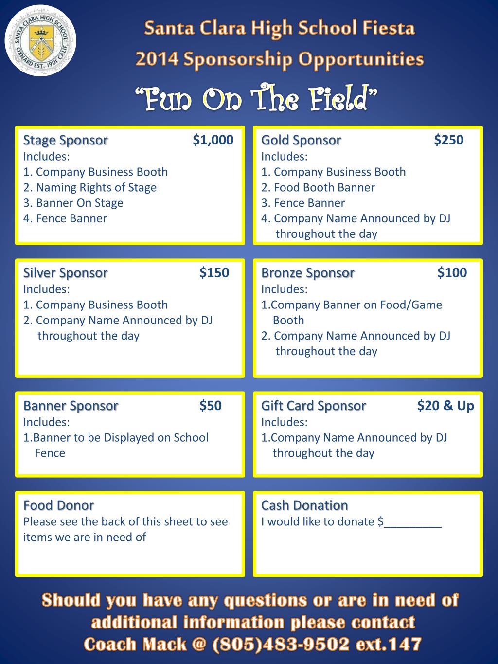 PPT - Stage Sponsor $1,000 Includes: 1. Company Business Booth 2 ...