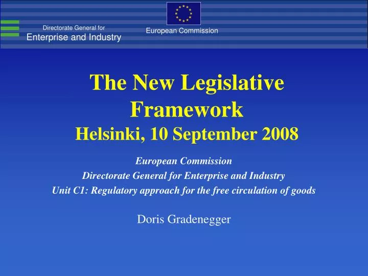 PPT - The New Legislative Framework Helsinki, 10 September 2008 ...