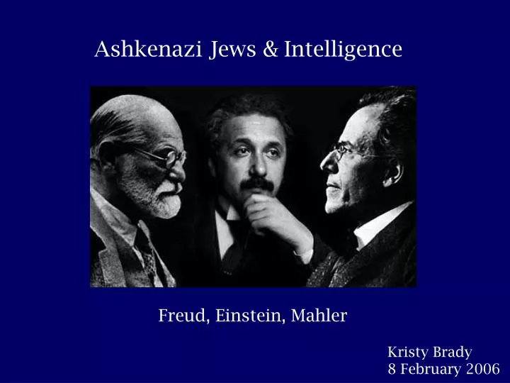 PPT - Ashkenazi Jews & Intelligence PowerPoint Presentation, free ...