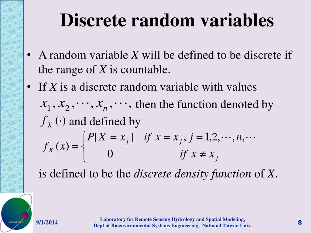 PPT STATISTICS Random Variables And Probability Distributions 