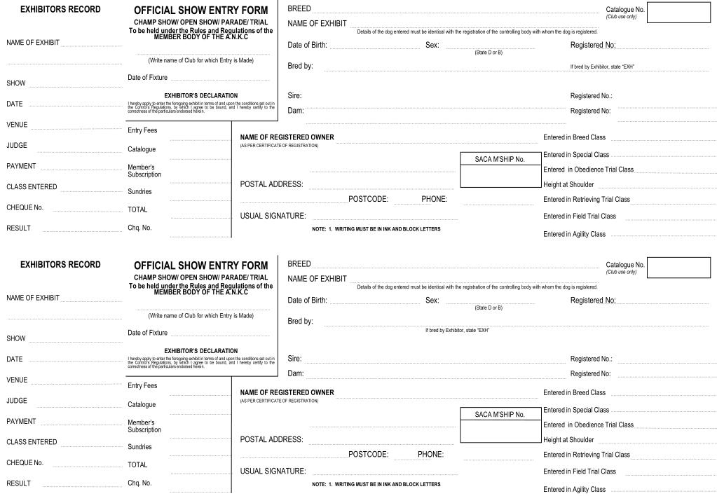 PPT - Canine Show Registration Form | Showcase Your Dog's Excellence ...