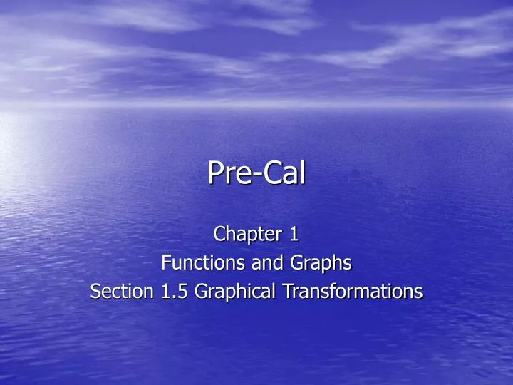 PPT - Pre-Cal PowerPoint Presentation, free download - ID:3766216