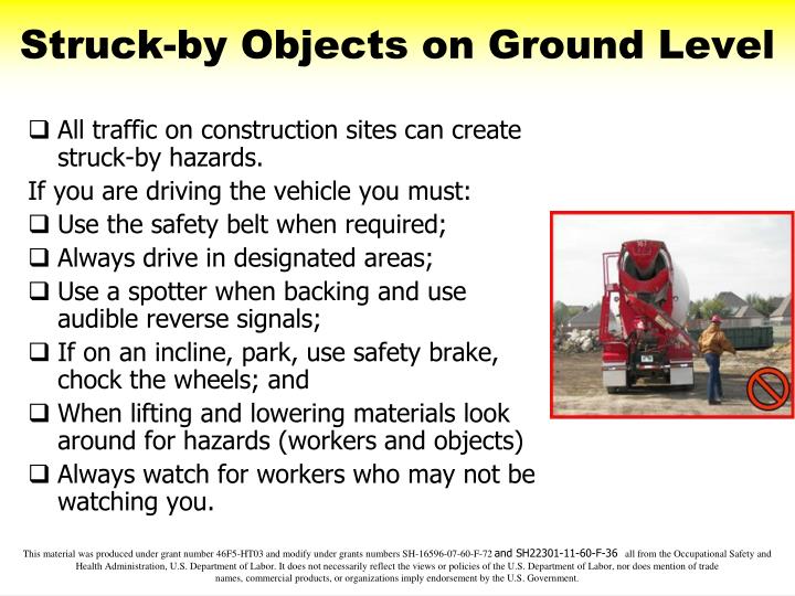 PPT - Big Four Construction Hazards: Struck-by Hazards PowerPoint ...