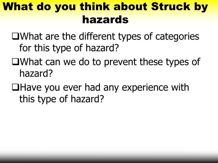 PPT - Big Four Construction Hazards: Struck-by Hazards PowerPoint ...