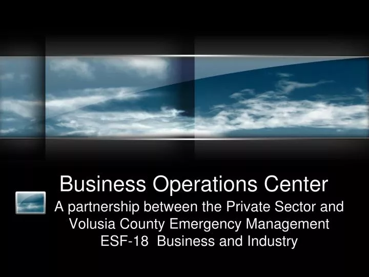 PPT - Business Operations Center PowerPoint Presentation, free download ...