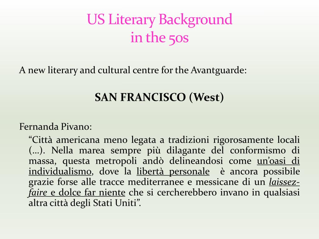 PPT - The novel On the road in American Post-war Literature PowerPoint ...