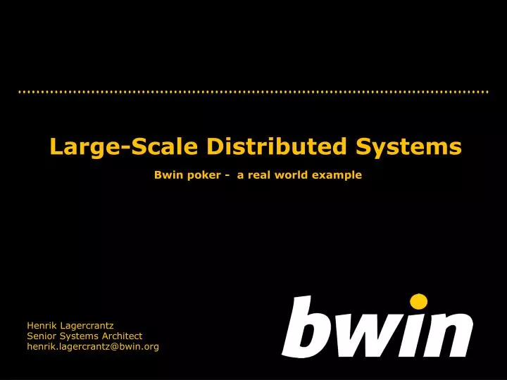 PPT - Large-Scale Distributed Systems PowerPoint Presentation, free ...