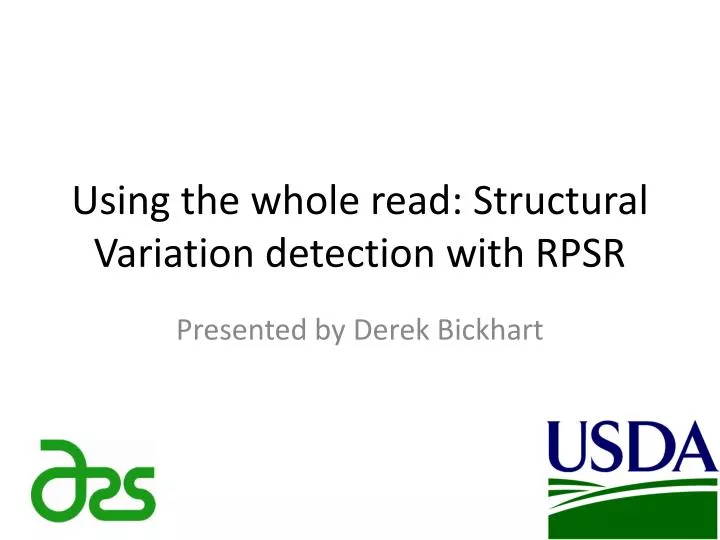 Ppt Using The Whole Read Structural Variation Detection With Rpsr
